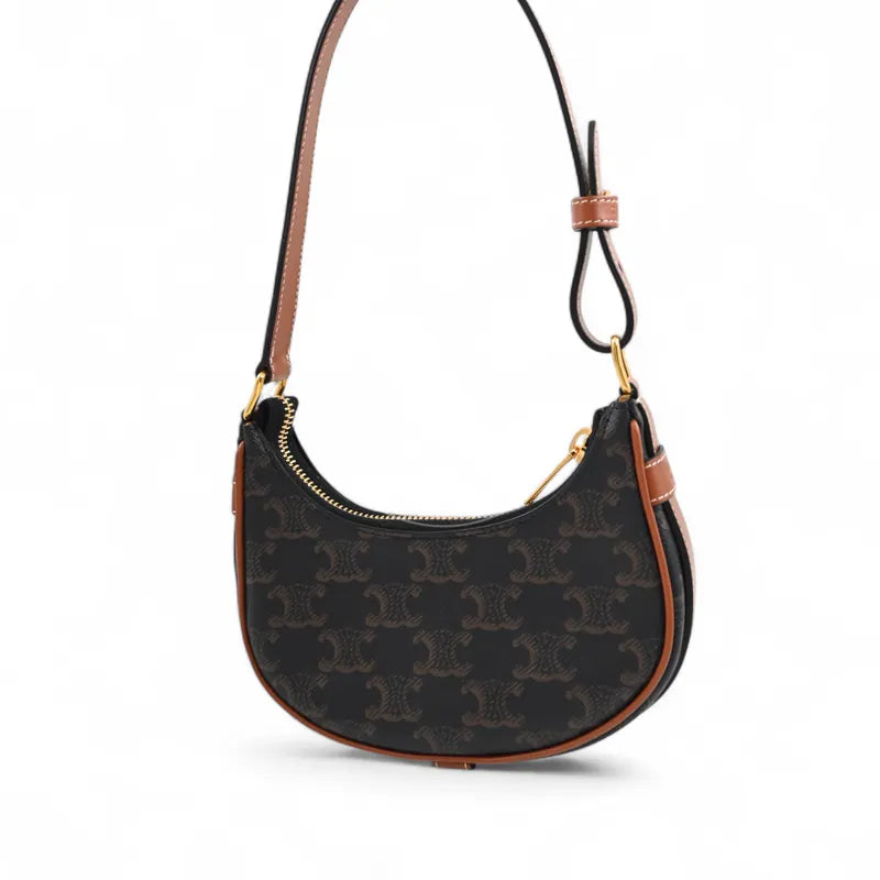 [Pre-owned] Celine Mini AVA Bag In Triomphe Canvas and Calfskin